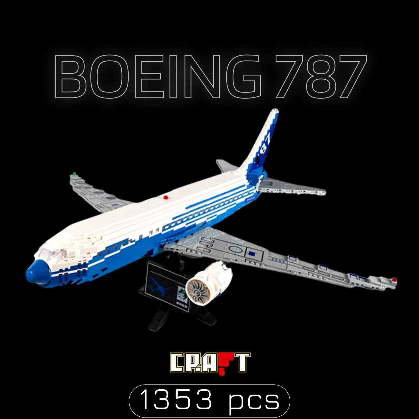 Boeing 787 (1353 peças) – Brics Craft