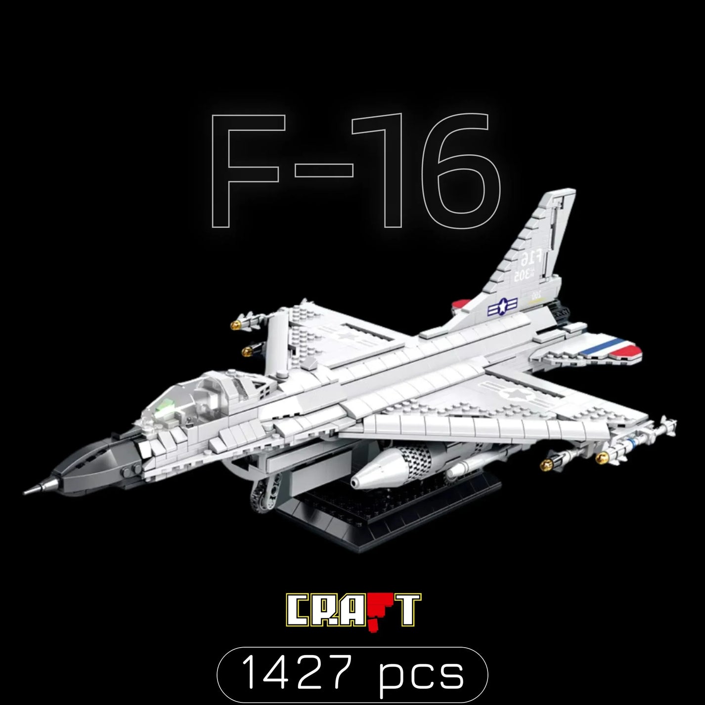 Caça F-16 (1427 peças) – Brics Craft Global Inc.