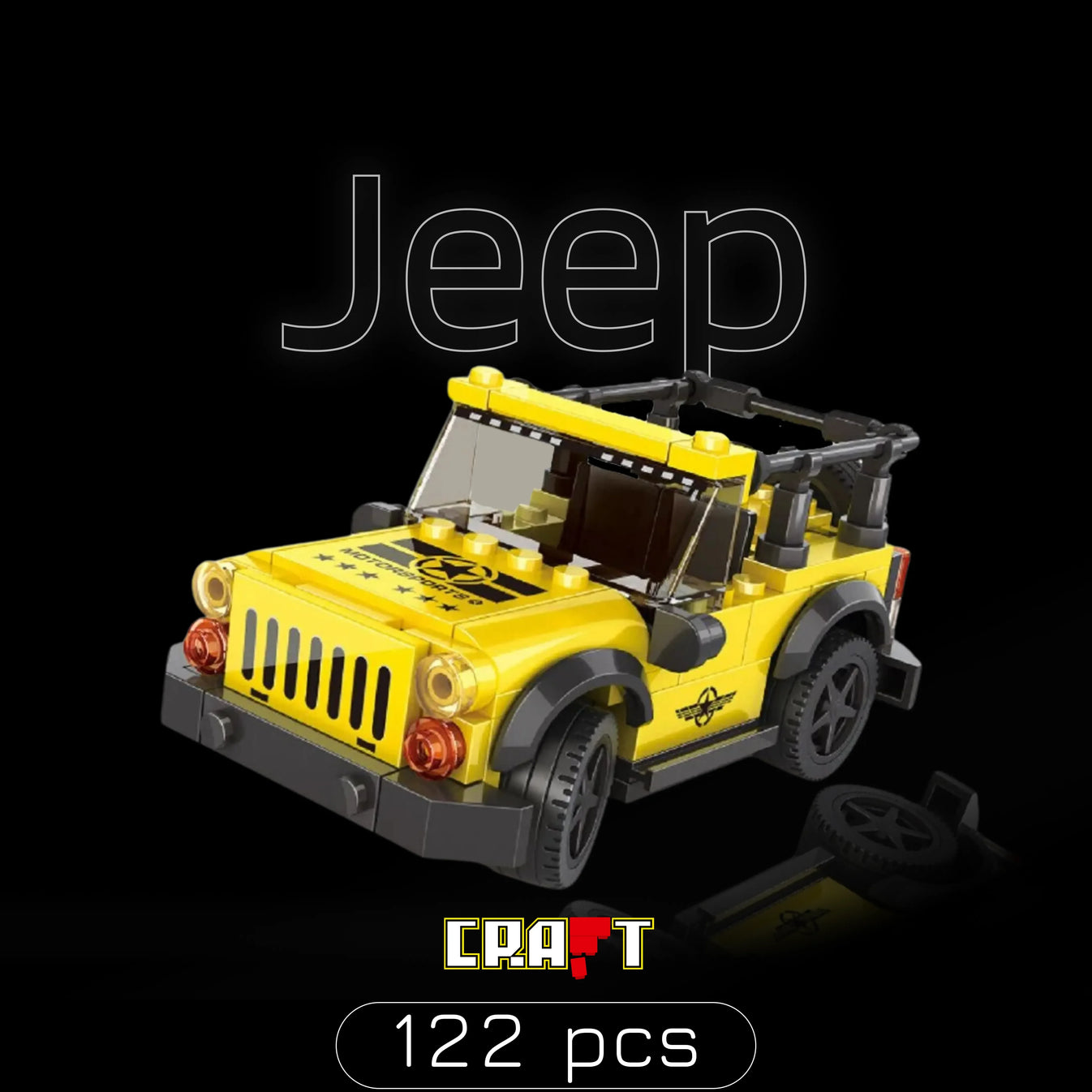 Jeep Wrangler (122 pçs) – Brics Craft