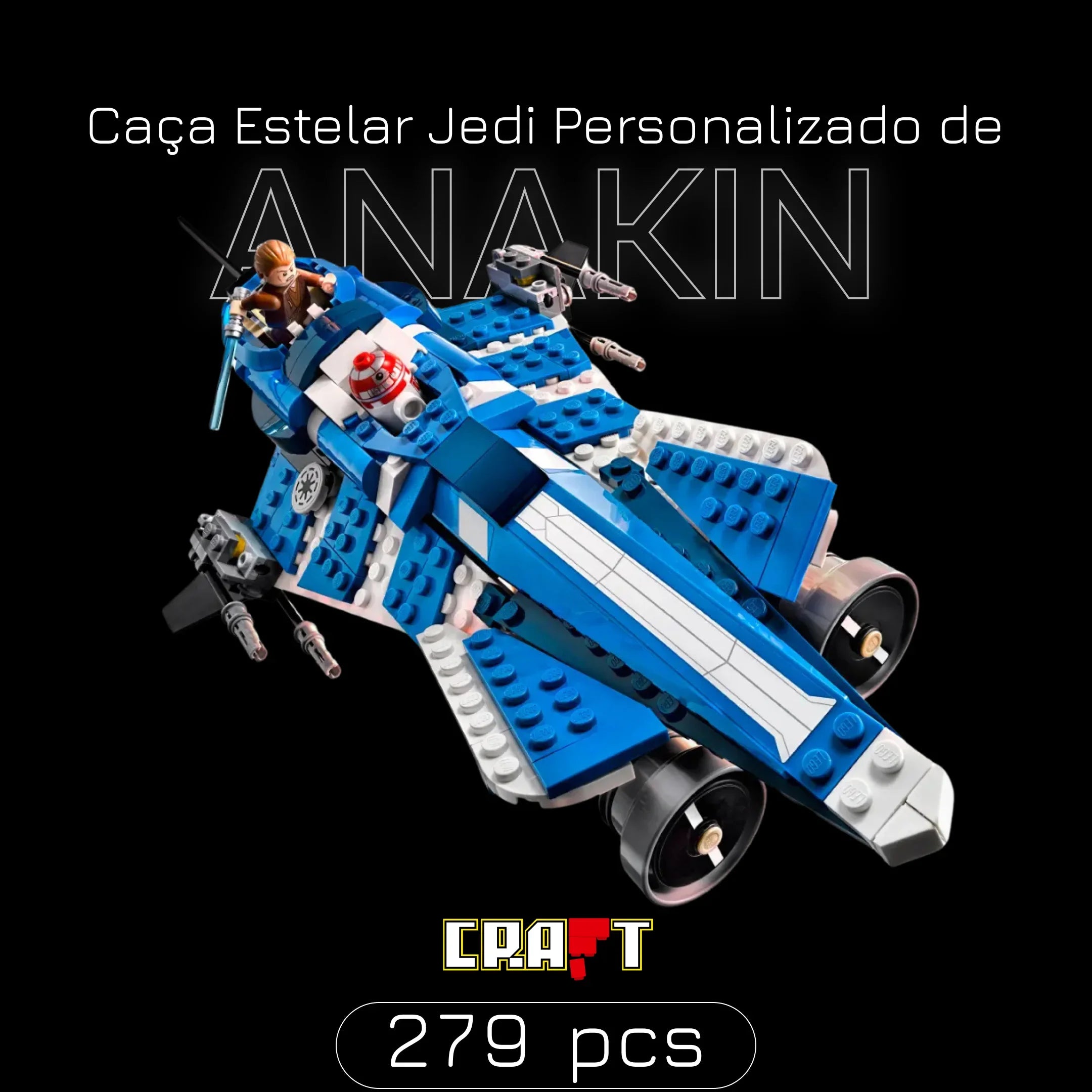 Anakin's Custom Jedi Starfighter (370 peças) – Brics Craft